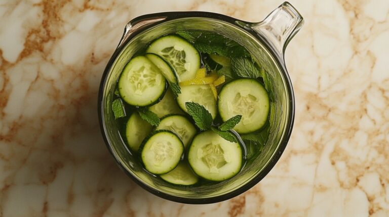 Cucumber Lemon Mint Water Recipe (Easy & Refreshing) - Delice Serable Etcie